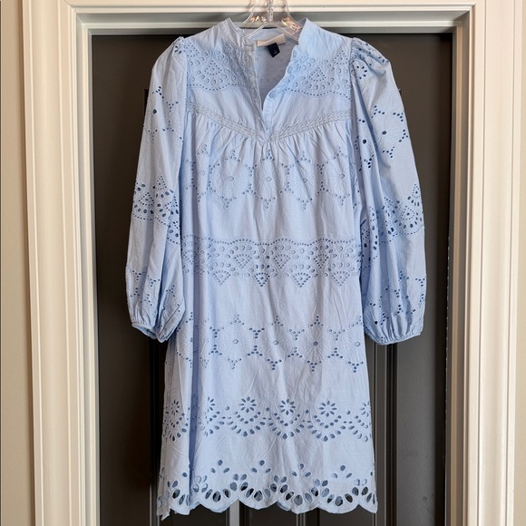 Universal Thread | Dresses | Universal Threads Eyelet Dress Baby Blue ...
